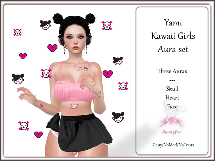 Second Life Marketplace - BunnyFoo Yami Kawaii Girls Aura Set